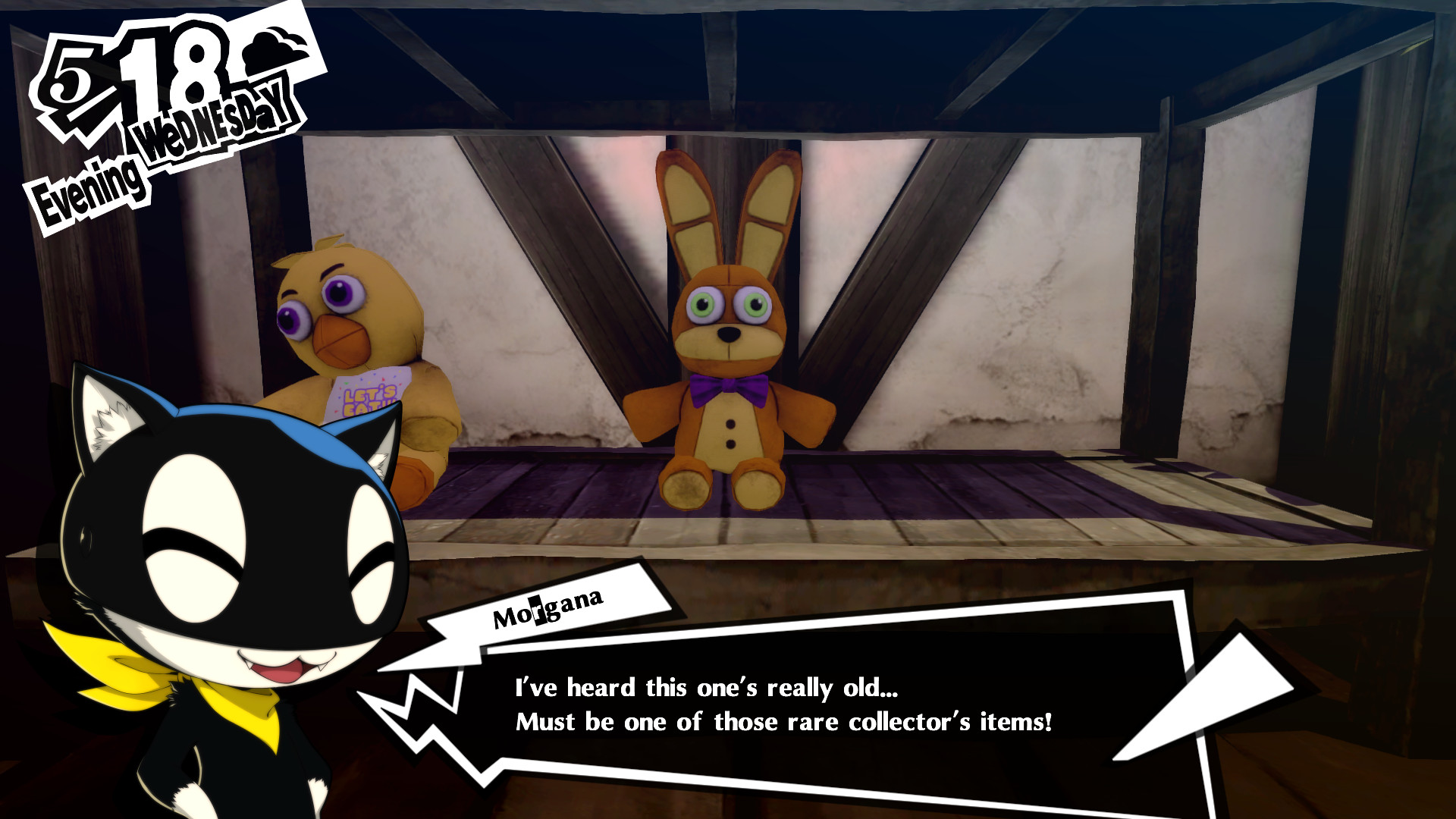 FNAF Plushies over Room Decorations [PC] Mod for Persona 5 Royal (PC ...