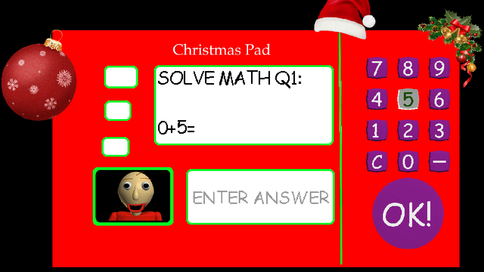 Baldi's Basics Christmas Party V2 Mod for Baldi's Basics | Baldi Mods