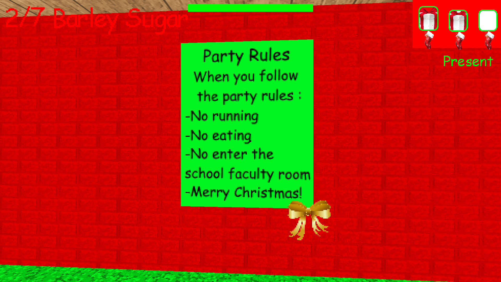 Baldi's Basics Christmas Party V2 Mod for Baldi's Basics | Baldi Mods