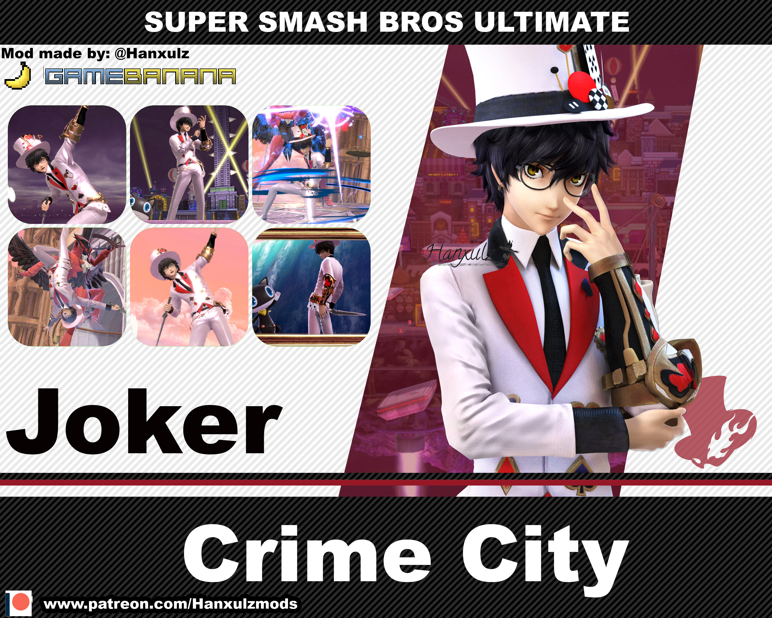 Joker (Crime City) Mod for Super Smash Bros. Ultimate | SSBU Mods