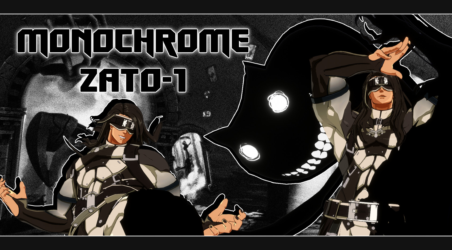 Monochrome Zato=1 Mod for GUILTY GEAR -STRIVE- | GGST Mods