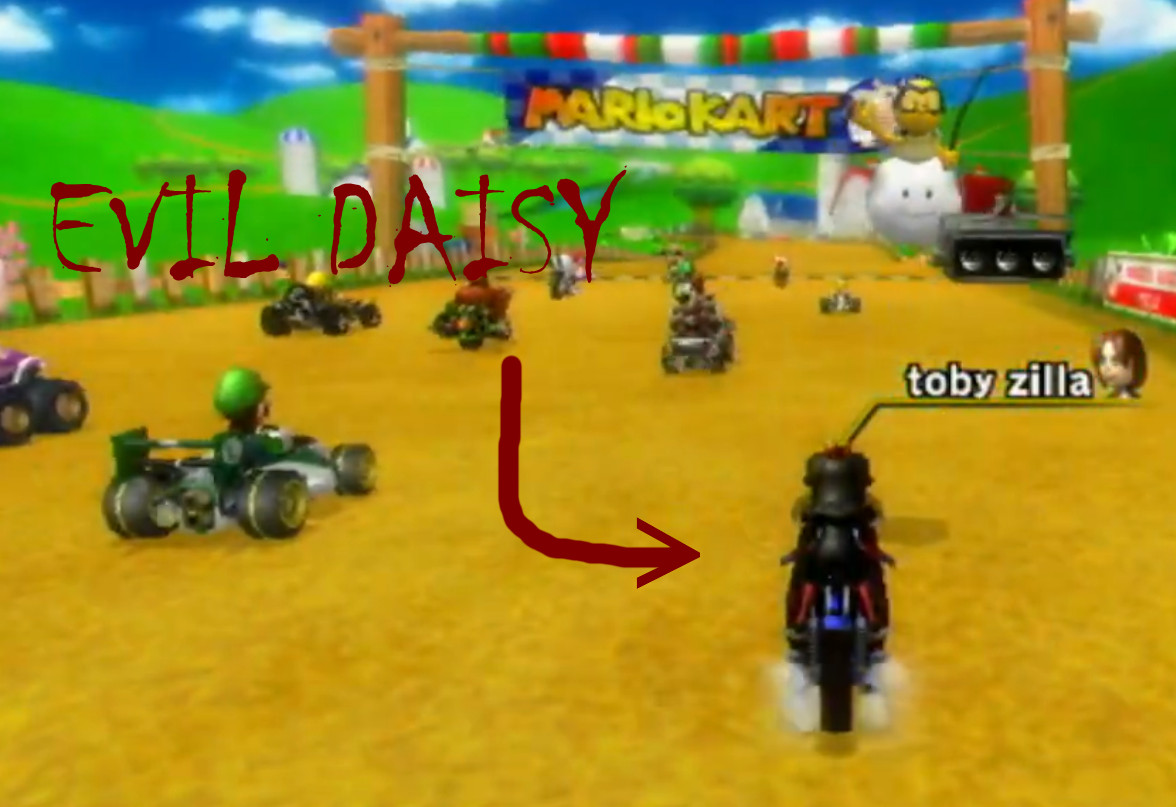Evil Daisy Charcter Texture hack v1.0 Mod for Mario Kart Wii | MKWii Mods