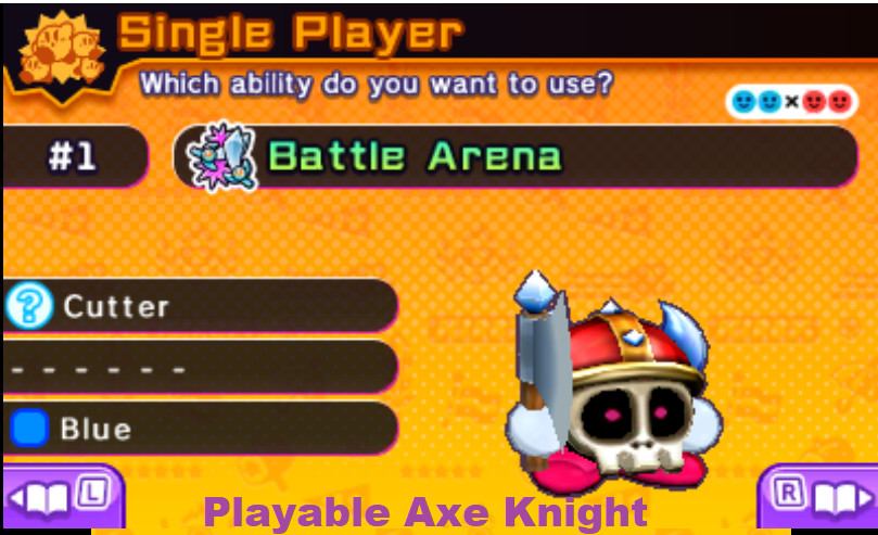 Playable Axe Knight [Kirby Battle Royale] [Mods]
