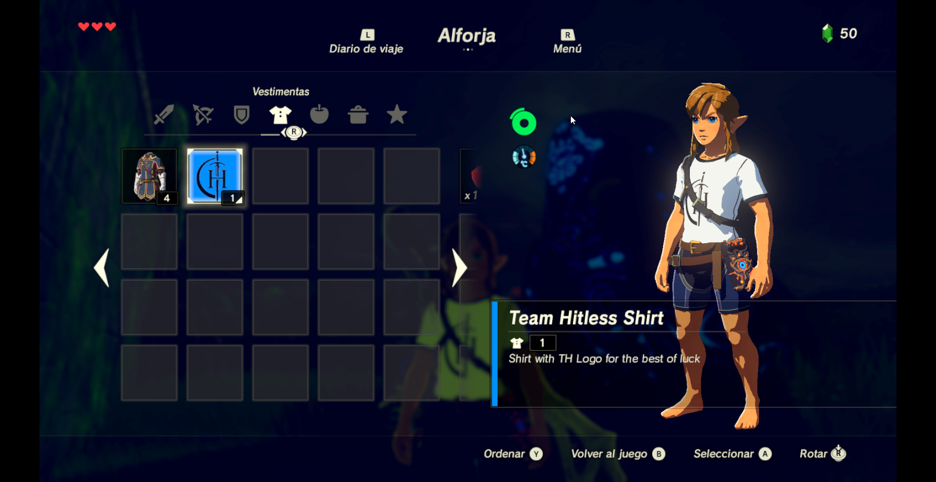 Team Hitless Shirt Mod for The Legend of Zelda: Breath of the Wild ...