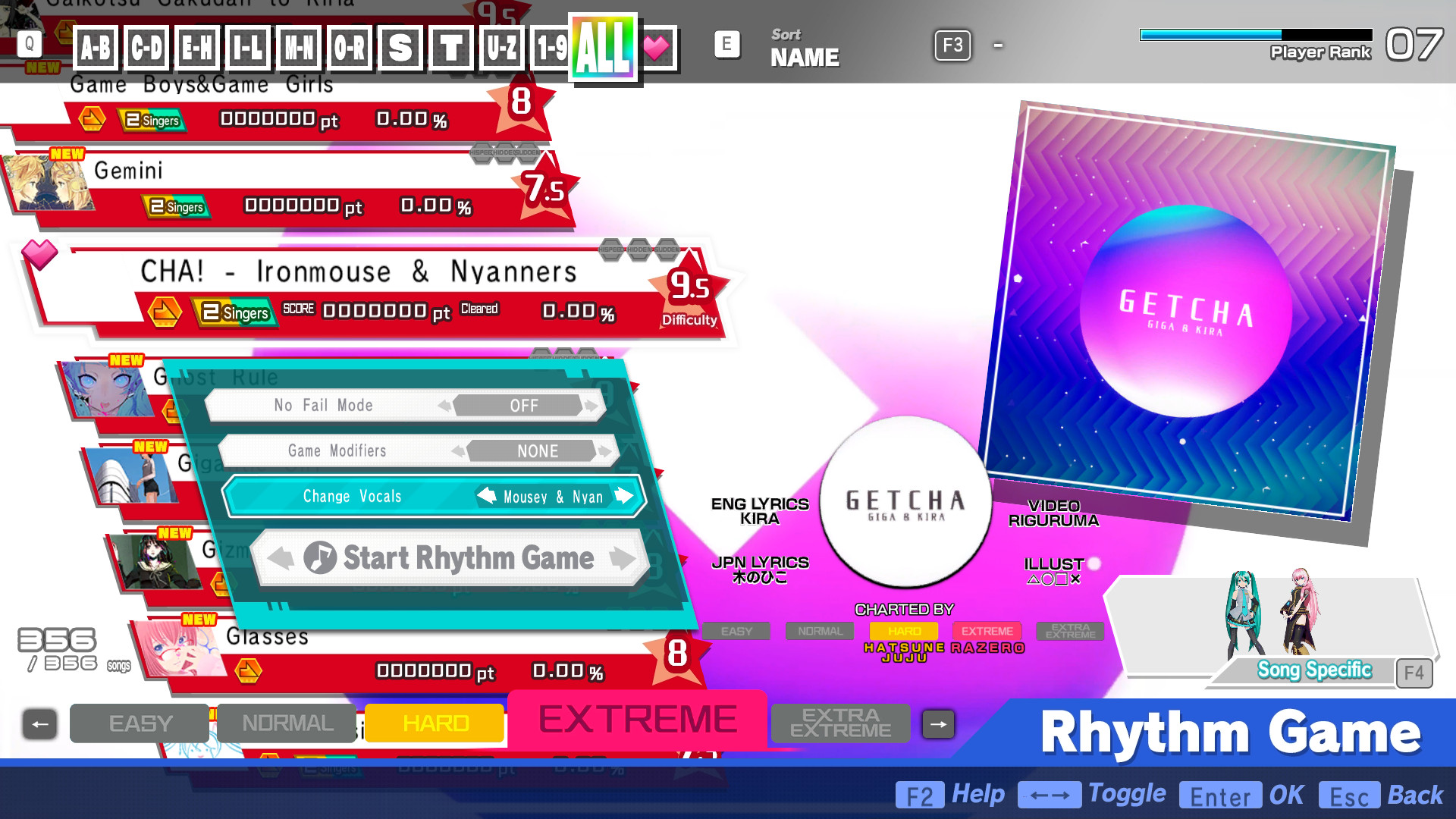 GETCHA! Covers Mod for Hatsune Miku: Project DIVA Mega Mix+ ...