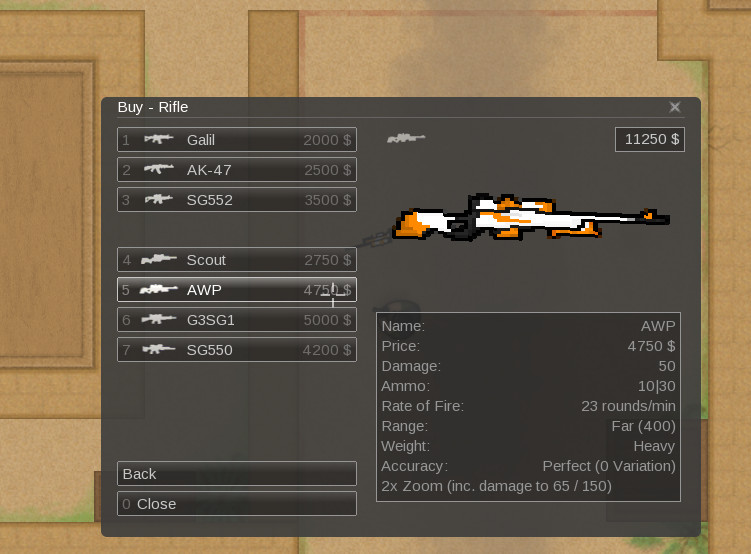 AWP Asimov | CS2D Mod for CS2D | CS2D Mods