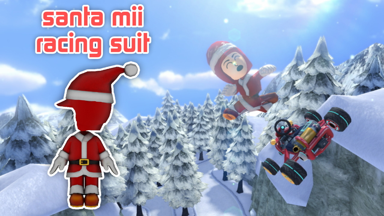 Actual Santa Mii Racing Suit [Mario Kart 8] [Mods]