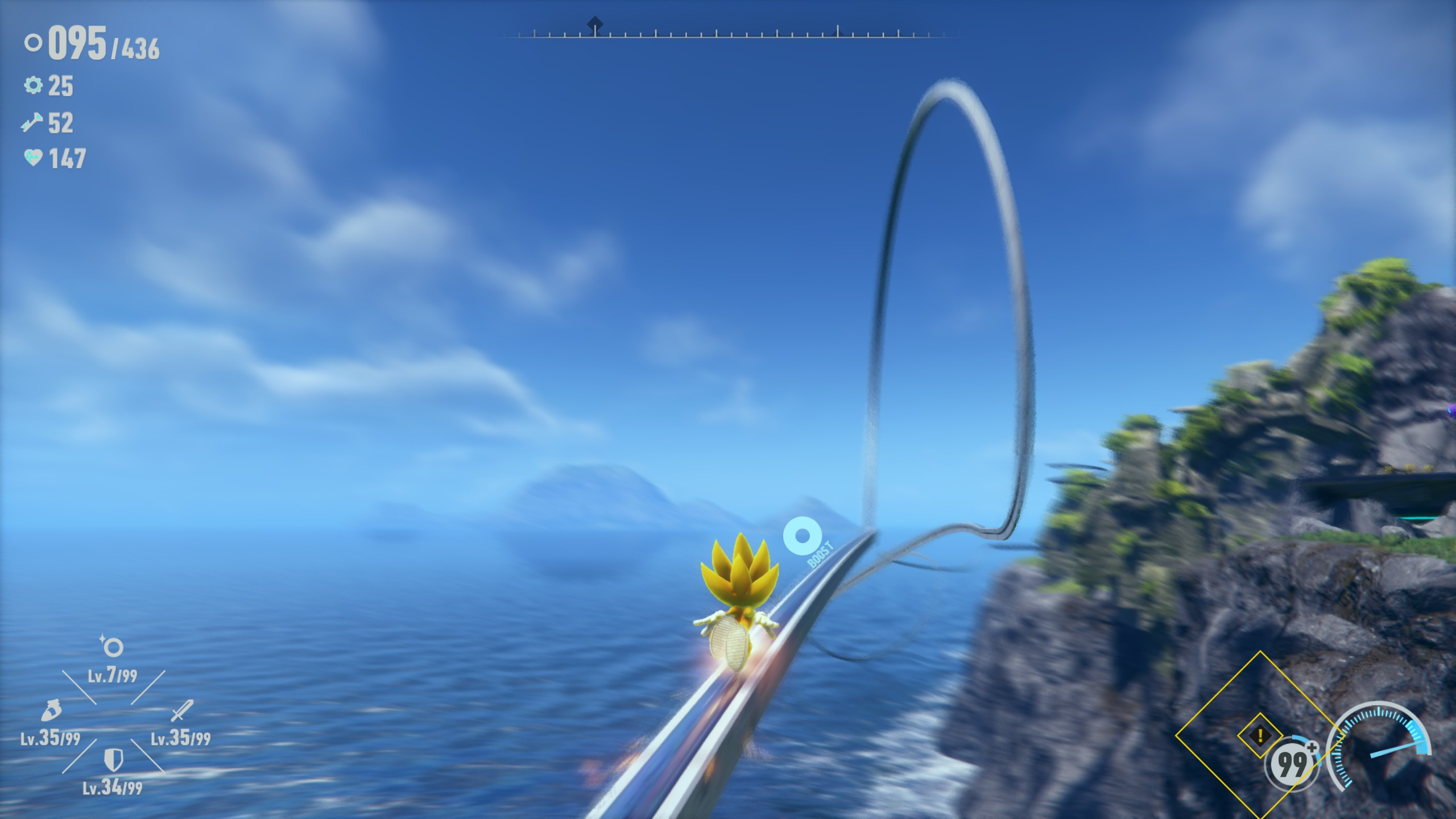 Super/Hyper Sonic Faithful (flying+custom physics) [Sonic Frontiers] [Mods]