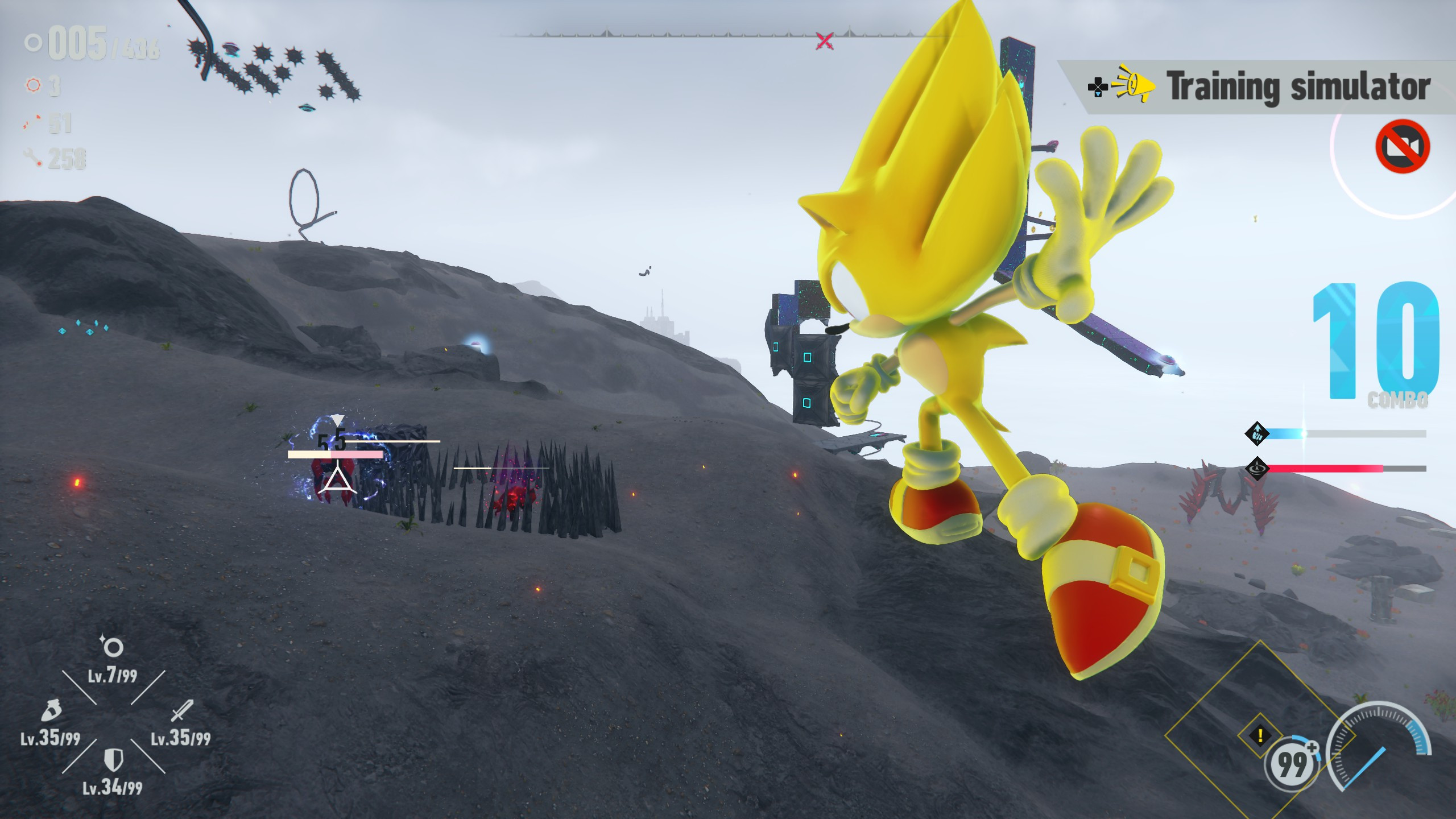 Super/Hyper Sonic Faithful (flying+custom physics) [Sonic Frontiers] [Mods]
