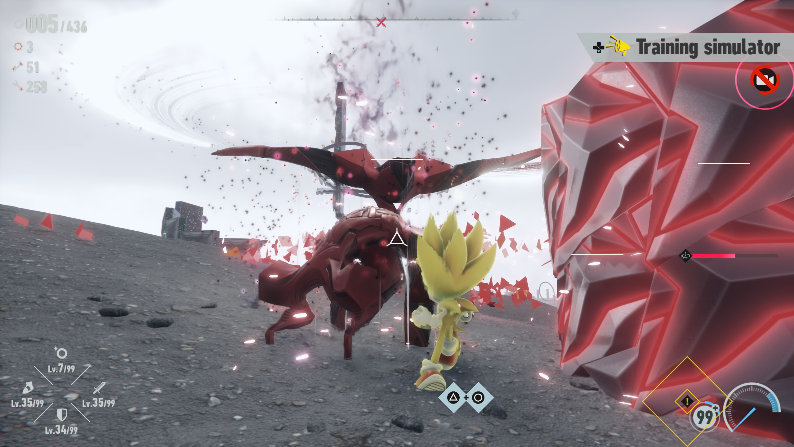 Super/Hyper Sonic Faithful (flying+custom physics) [Sonic Frontiers] [Mods]