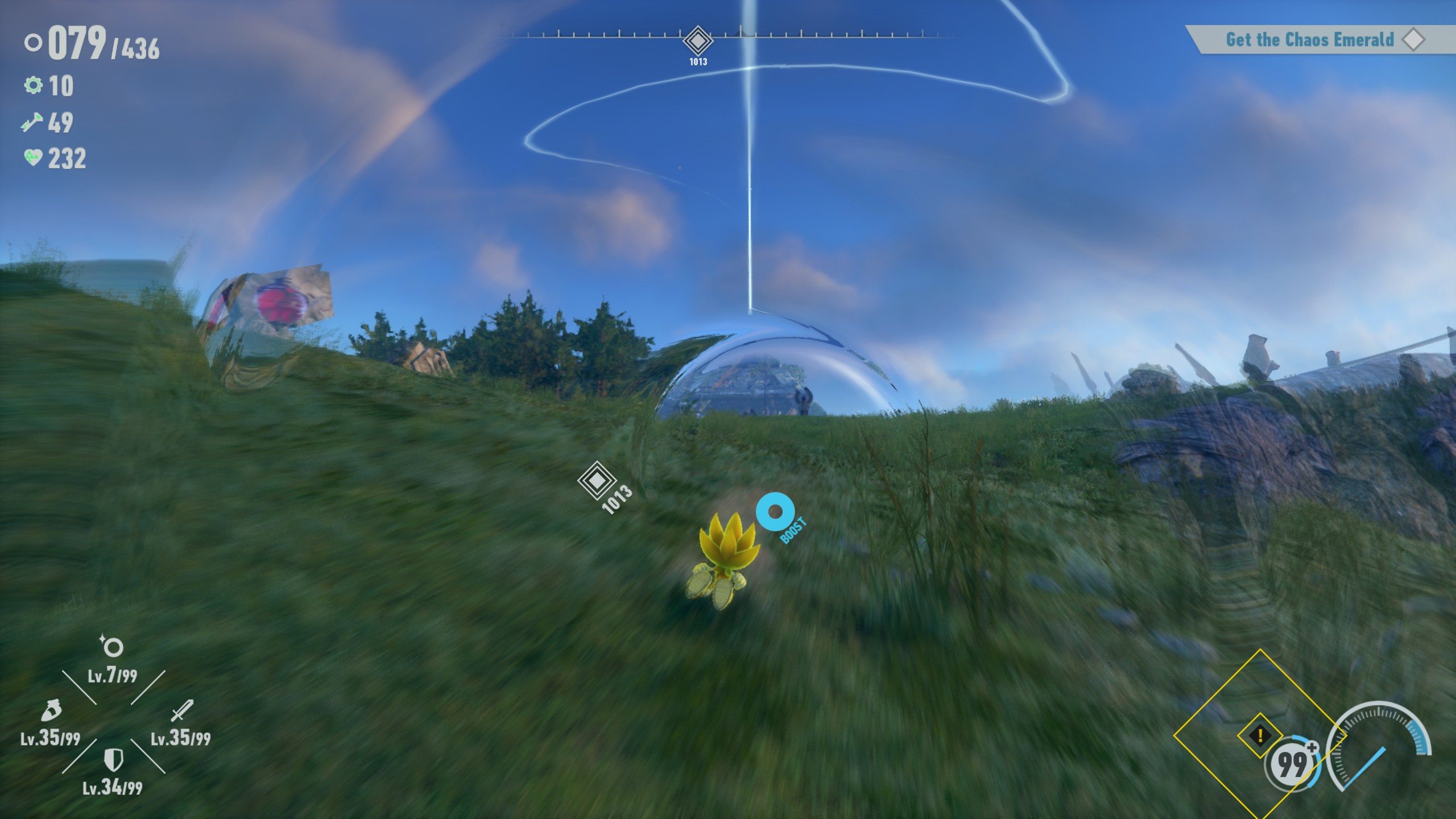 Super/Hyper Sonic Faithful (flying+custom physics) [Sonic Frontiers] [Mods]