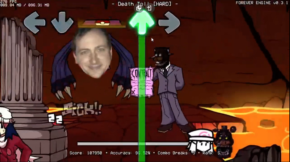 Death Toll But FNAF Mod for Friday Night Funkin' | FNF Mods