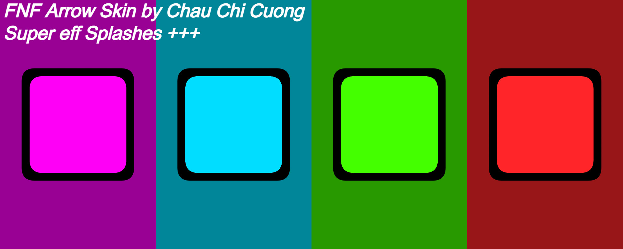 Square NOTE assets Mod for Friday Night Funkin' | FNF Mods