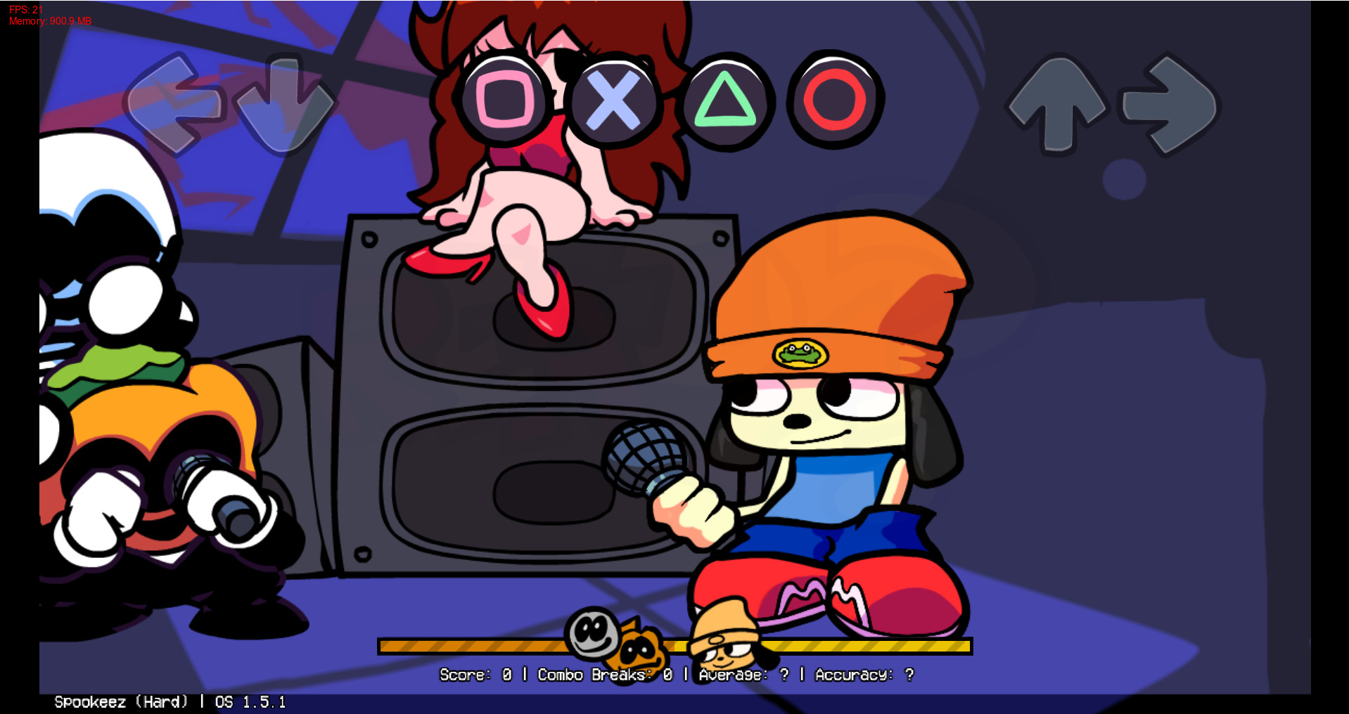 PaRappa in OS Engine [Friday Night Funkin'] [Mods]