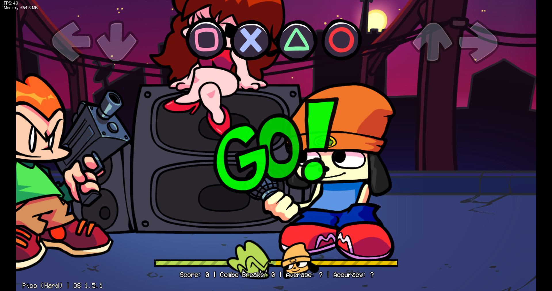 PaRappa in OS Engine [Friday Night Funkin'] [Mods]