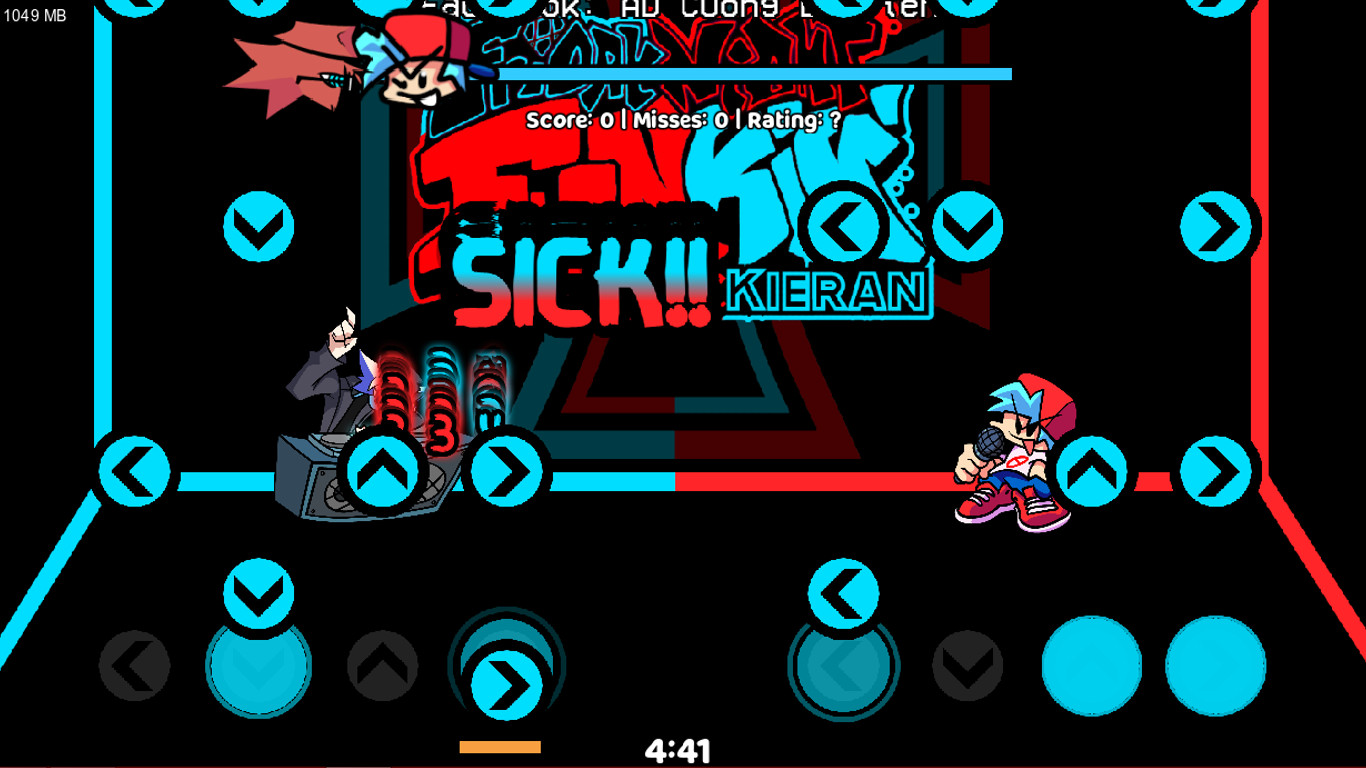 Cyan Circle NOTE assets Mod for Friday Night Funkin' | FNF Mods