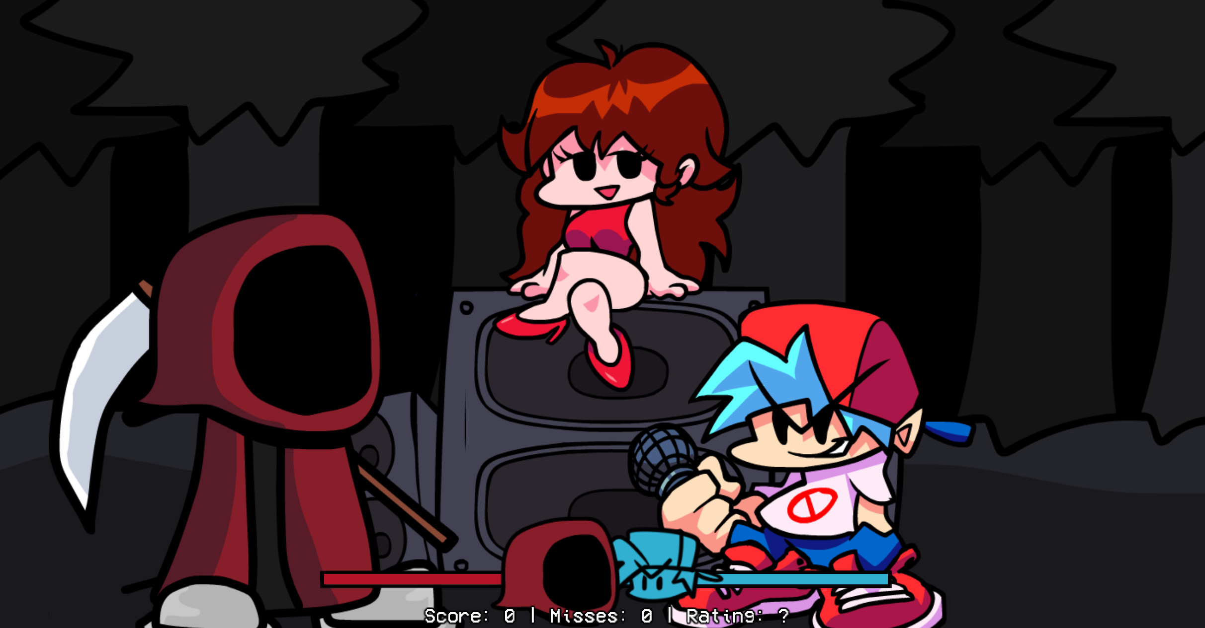 [SENSITIVE CONTENT] Red-Mask Gang Mod for Friday Night Funkin' | FNF Mods