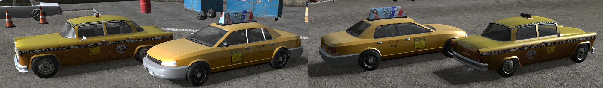 Real NYC Taxi's Mini-Pack [Driver: Parallel Lines] [Mods]