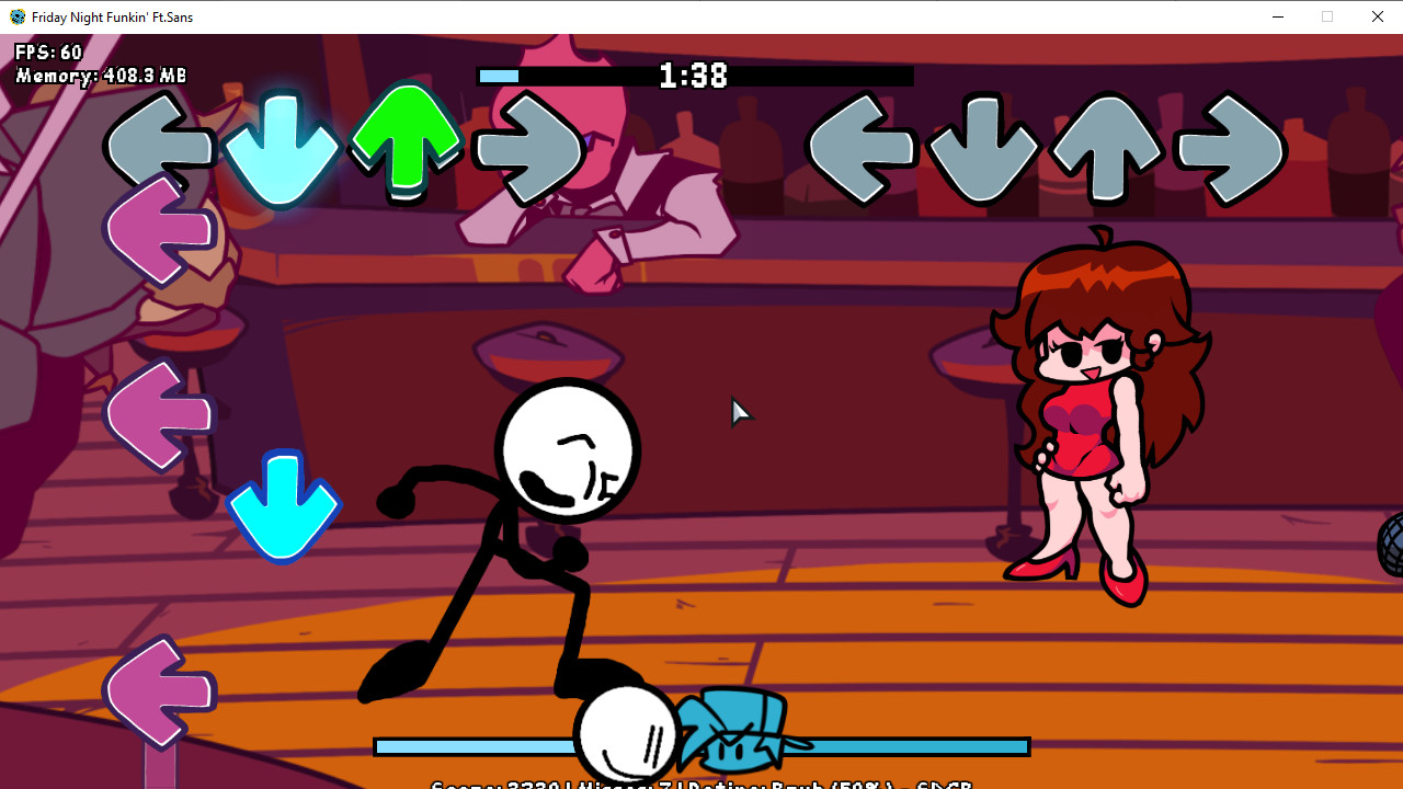 FNF Ft. Sans Re-Sprite Mod for Friday Night Funkin' | FNF Mods
