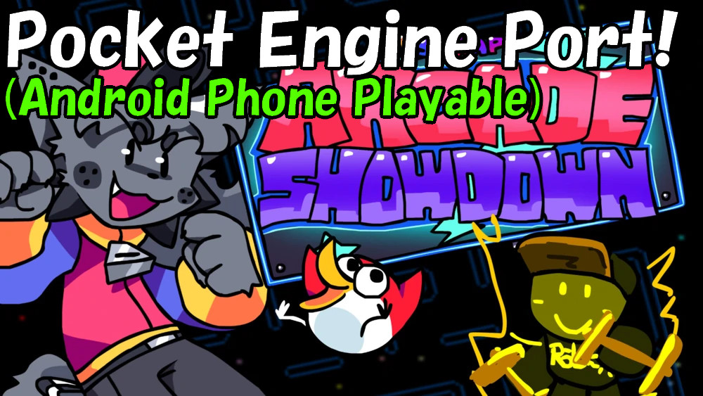Arcade Showdown PocketEngine Port Mod for Friday Night Funkin' | FNF Mods