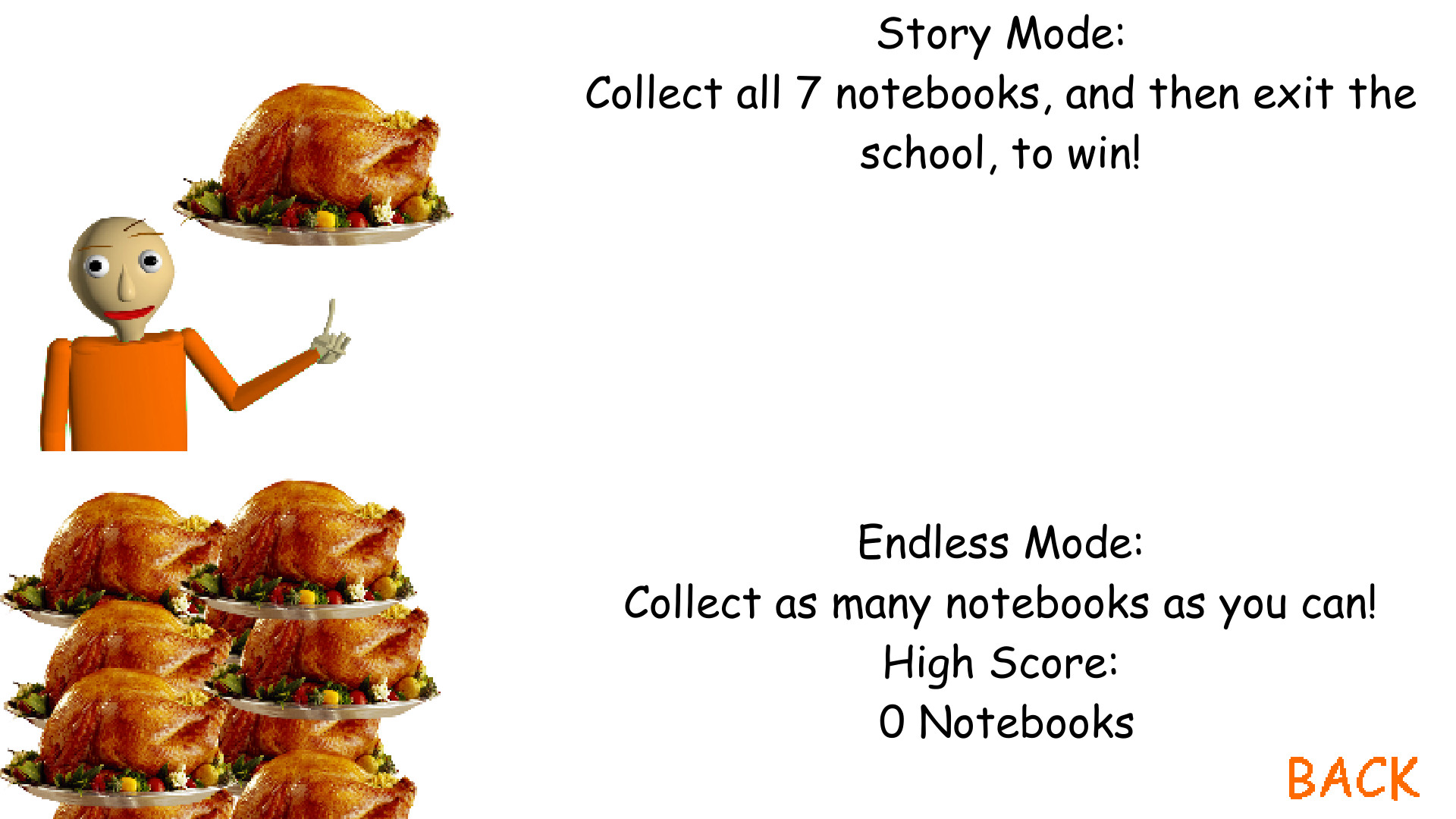 Baldi's Thanksgiving Mod for Baldi's Basics | Baldi Mods