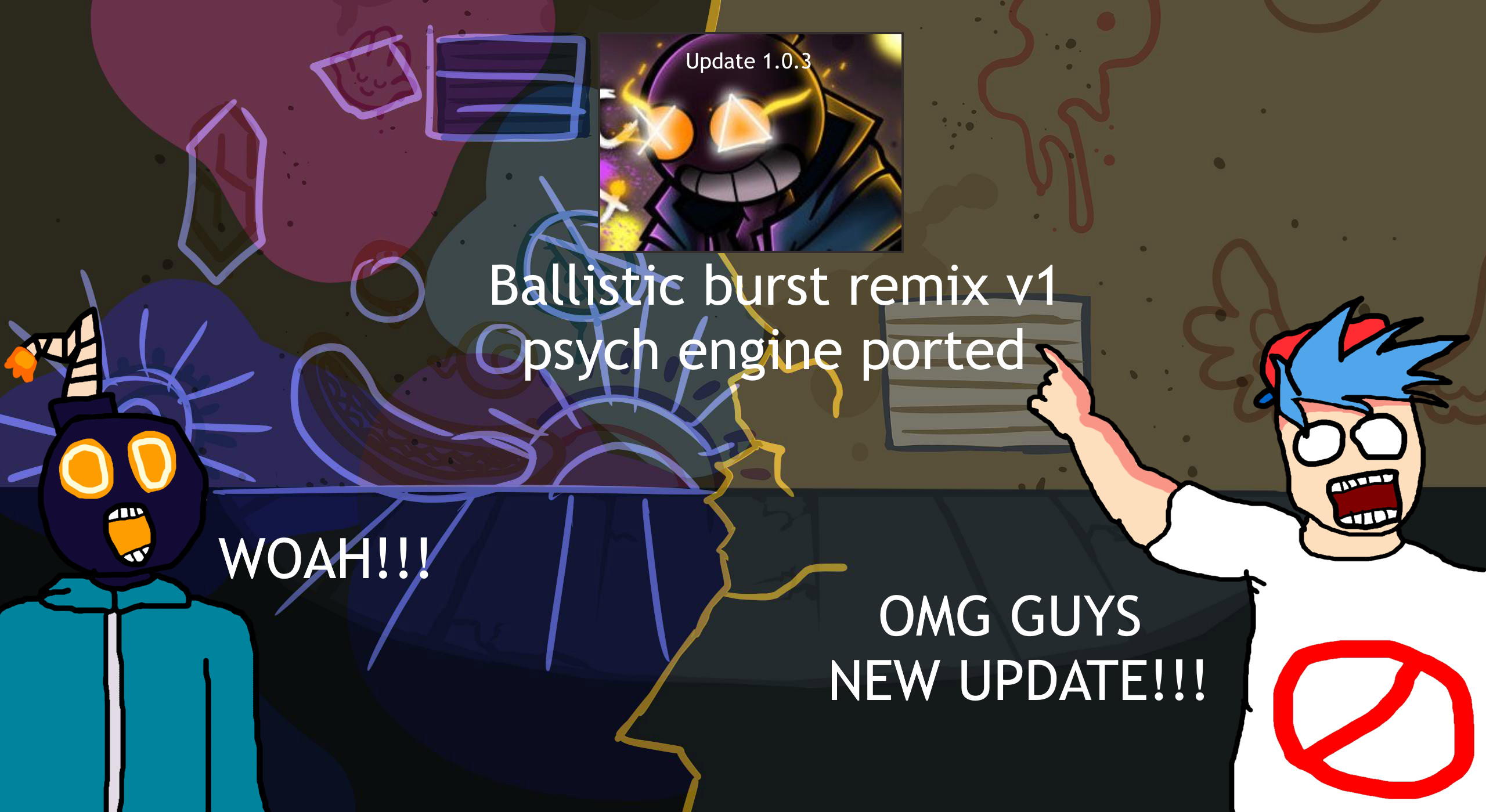 FNF - Ballistic Blue Burst Remix [ForWhitDEF] Mod for Friday Night Funkin' | FNF Mods