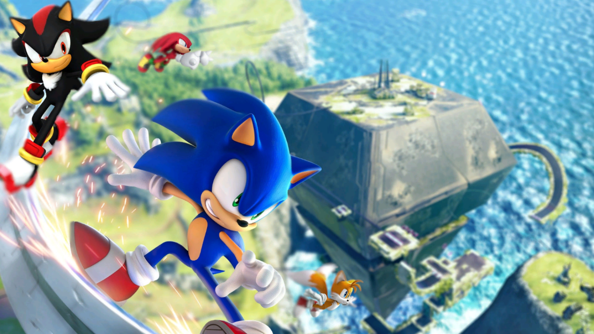 4 Heroes Main menu [Sonic Frontiers] [Mods]