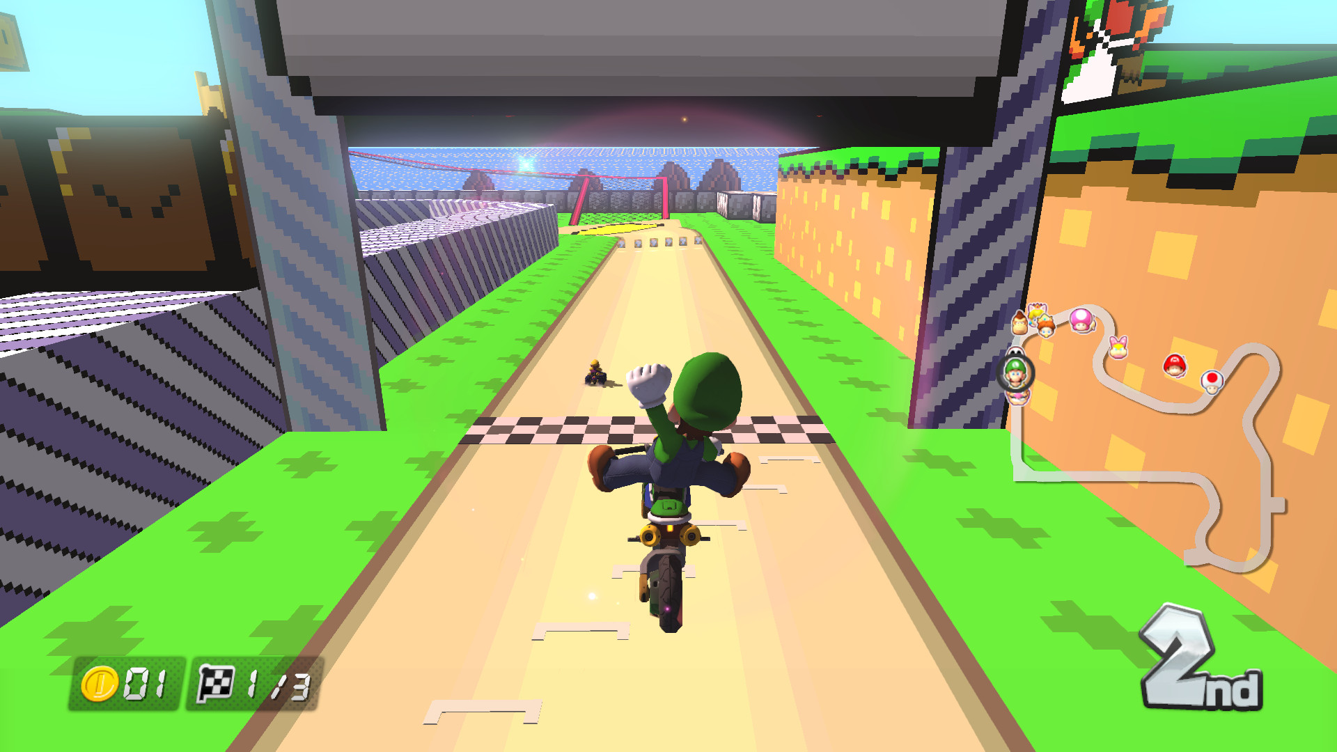 Super Mario World Raceway Mod for Mario Kart 8 | MK8 Mods