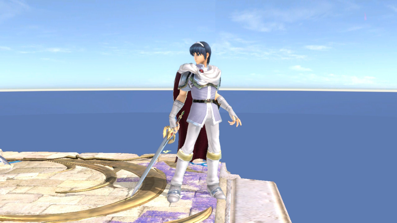 Brawl Marth Recolors - White, Red, Light Blue Alts Mod for Super Smash ...