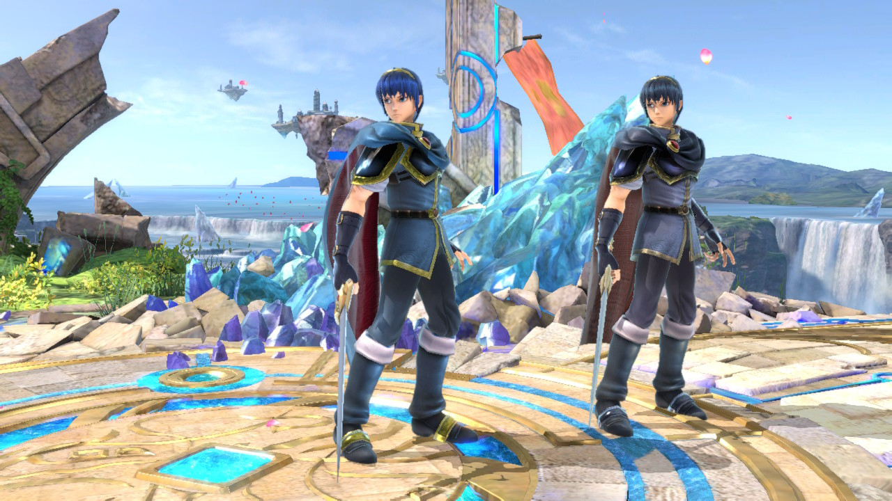 Brawl Marth Recolors - White, Red, Light Blue Alts Mod for Super Smash ...