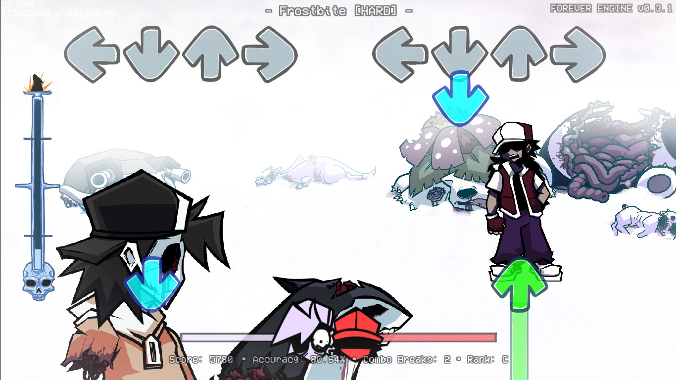 Steven over Frostbite Red! Mod for Friday Night Funkin' | FNF Mods