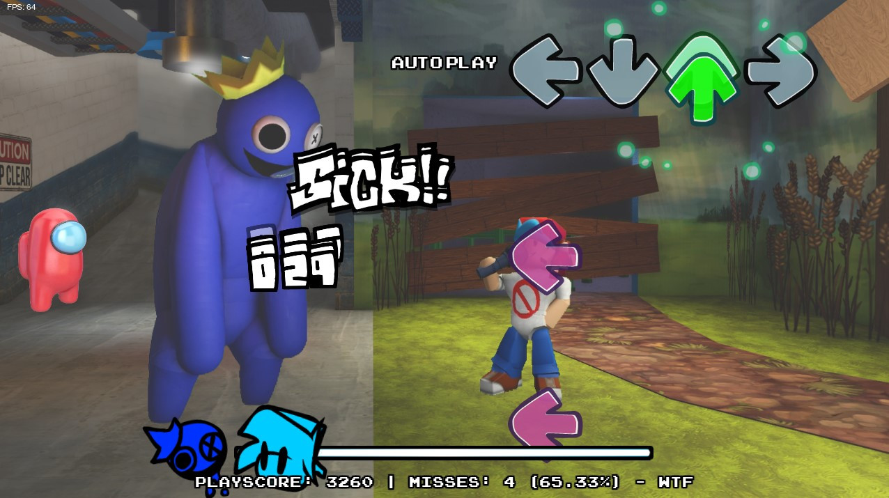 Vs Rainbow Friends V2 Fanmade Mod for Friday Night Funkin' | FNF Mods