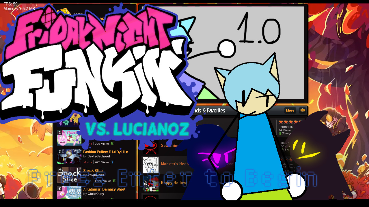 Vs LucianoZ (XyZ) WTF [Friday Night Funkin'] [Mods]