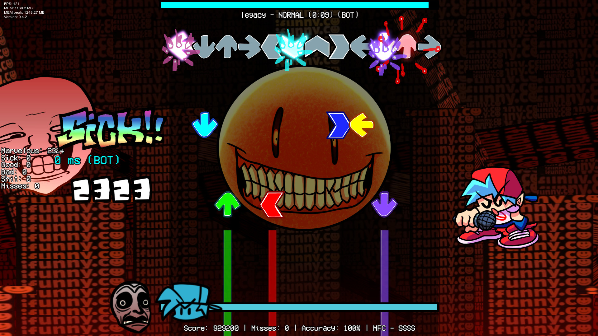 Legacy 12-Key Re-Chart (All Lanes Playable) Mod for Friday Night Funkin ...