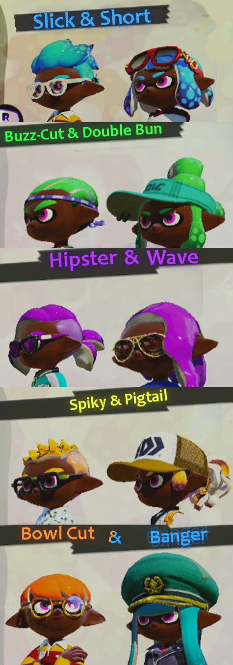 Splatoon 2 Hairs for CEMU Mod for Splatoon | Splatoon Mods