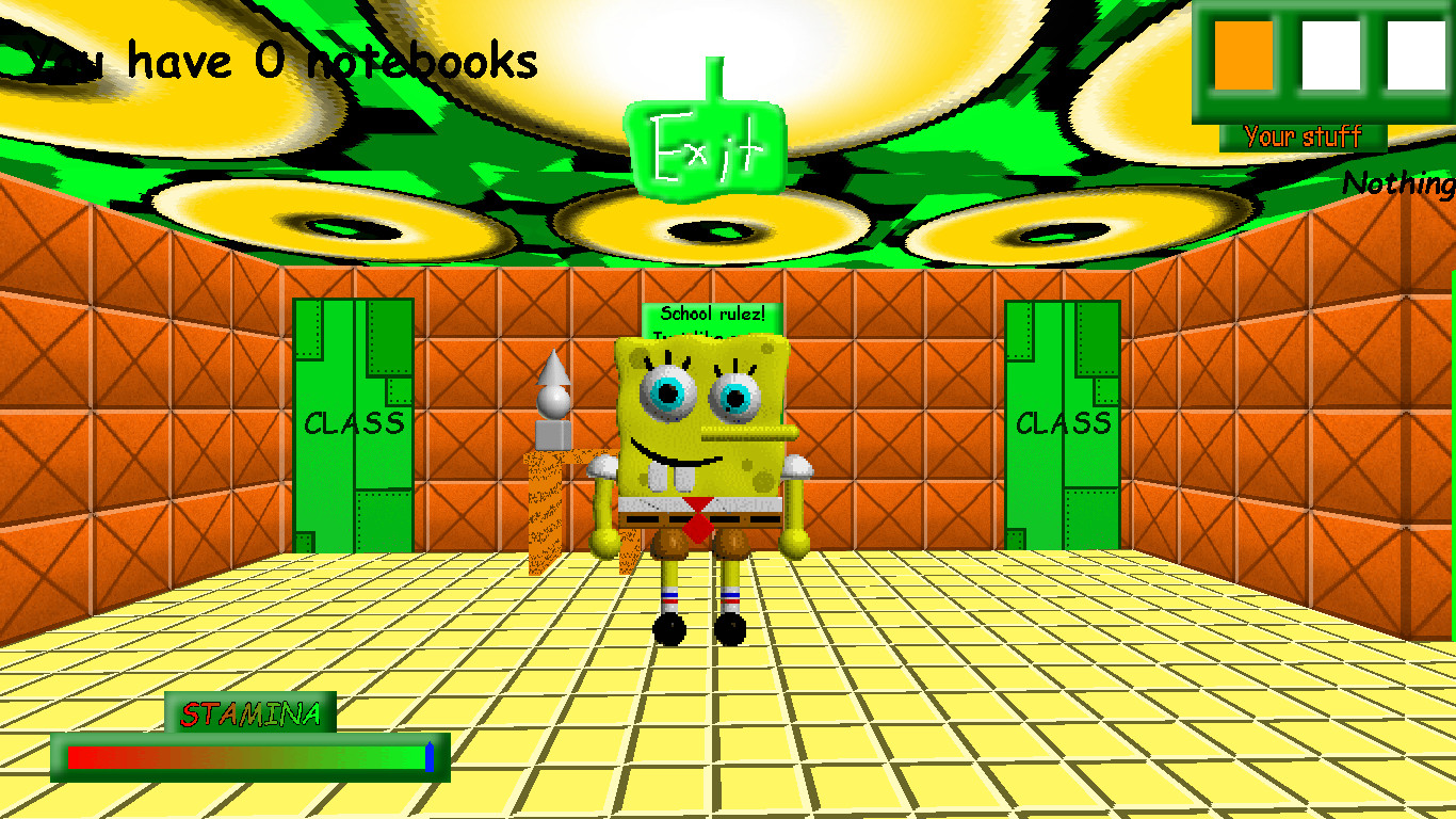 Sponge basic (the remak) [Baldi's Basics] [Mods]