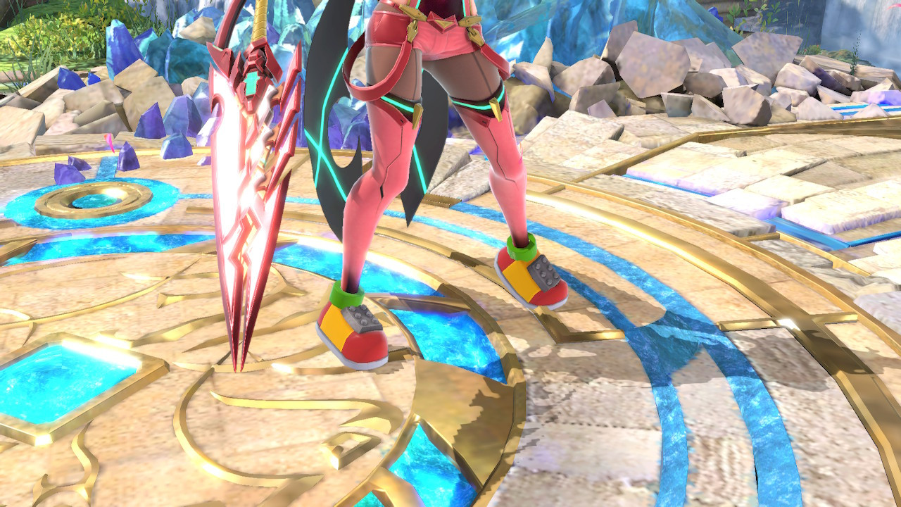 Pyra and Mythra With Sonic & Knuckles Shoes Mod for Super Smash Bros ...
