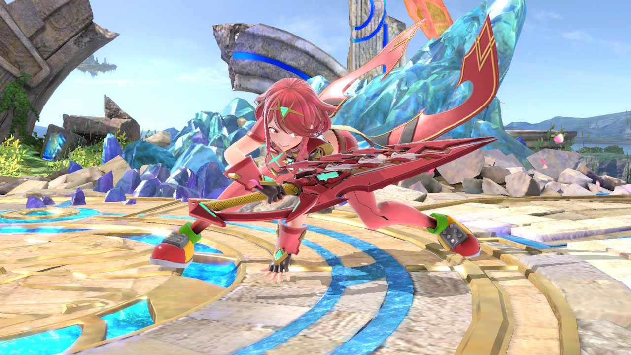 Pyra and Mythra With Sonic & Knuckles Shoes Mod for Super Smash Bros ...
