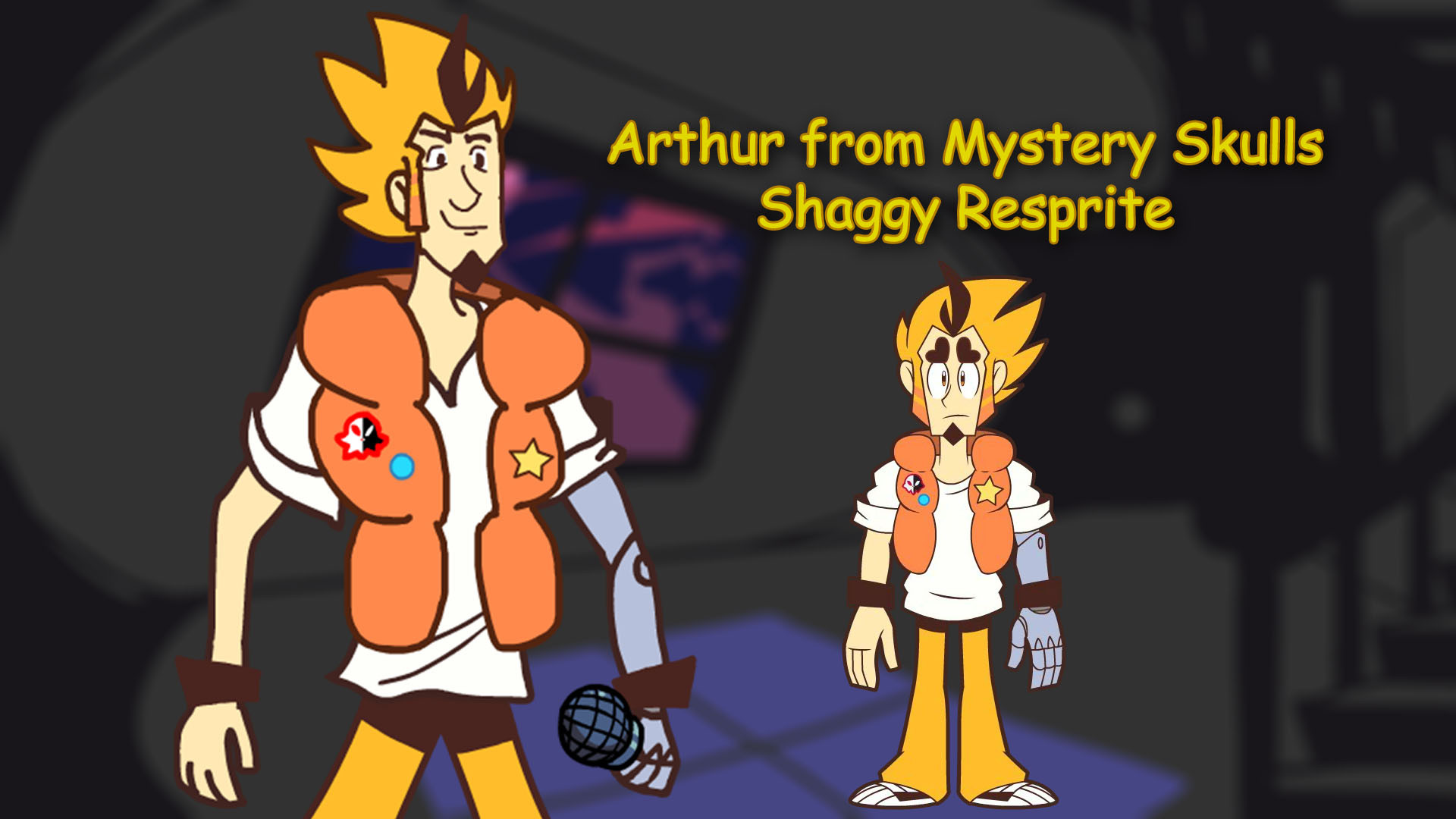 Arthur from Mystery Skulls: Shaggy resprite Mod for Friday Night Funkin ...