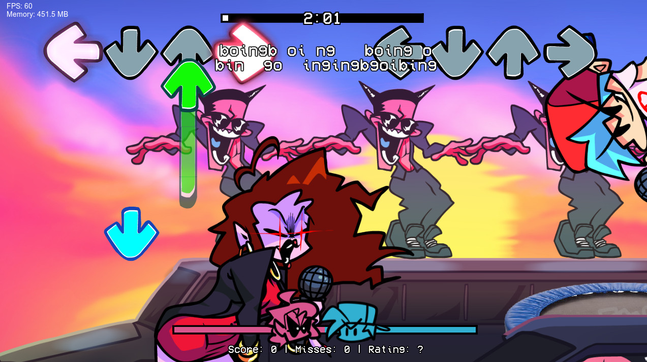 bf has a trampoline Mod for Friday Night Funkin' | FNF Mods