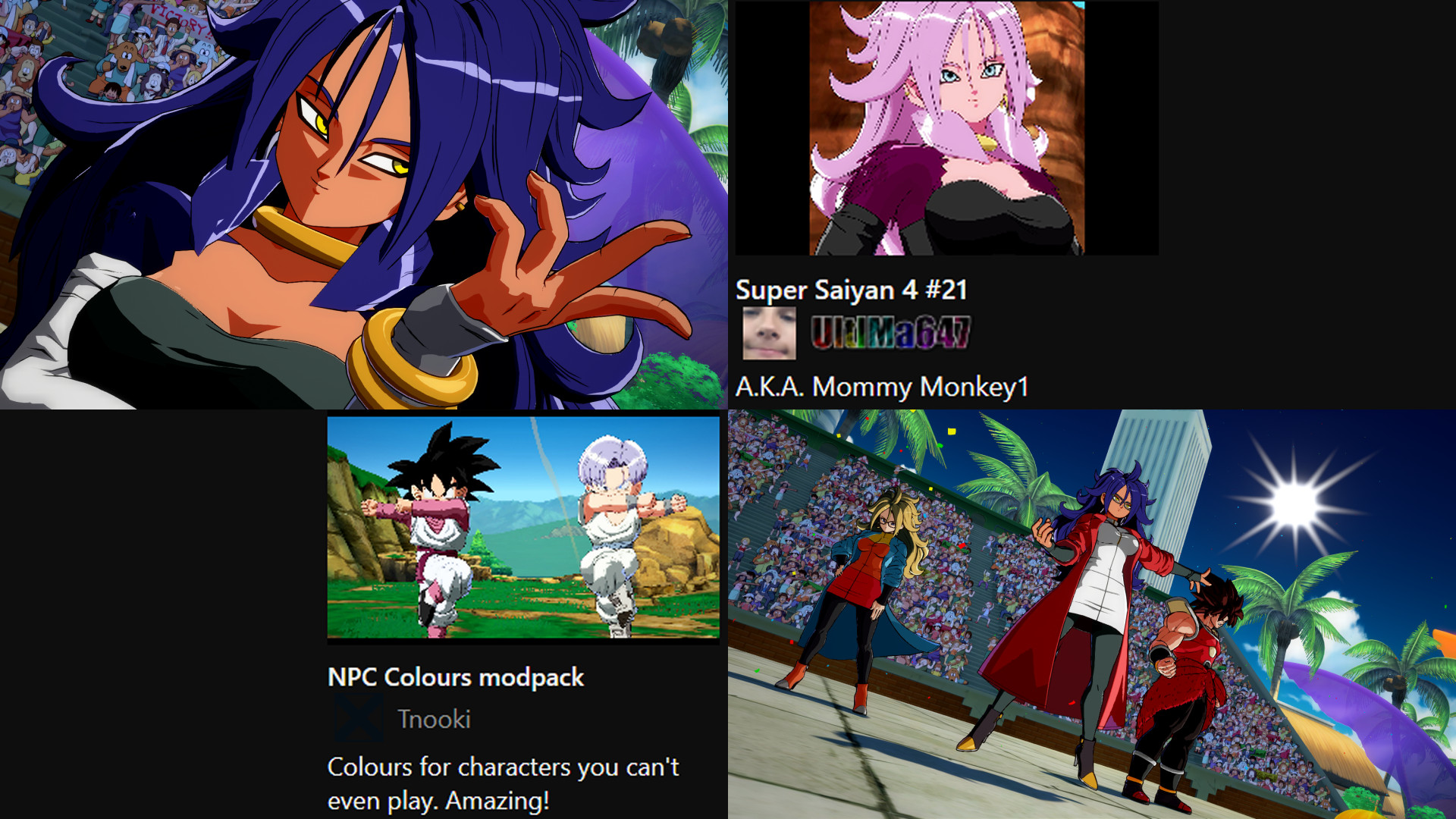 Arilyn (Original Character) colors for Android 21 Mod for Dragon Ball ...