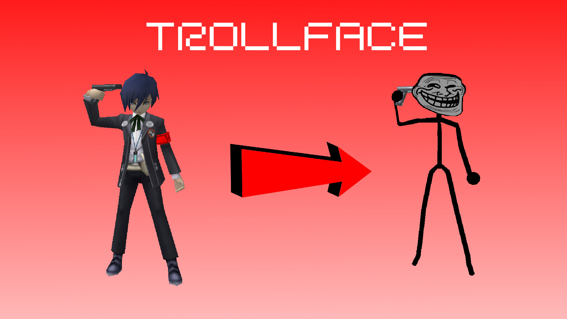 Trollface in P3P [Persona 3 Portable (PSP)] [Mods]