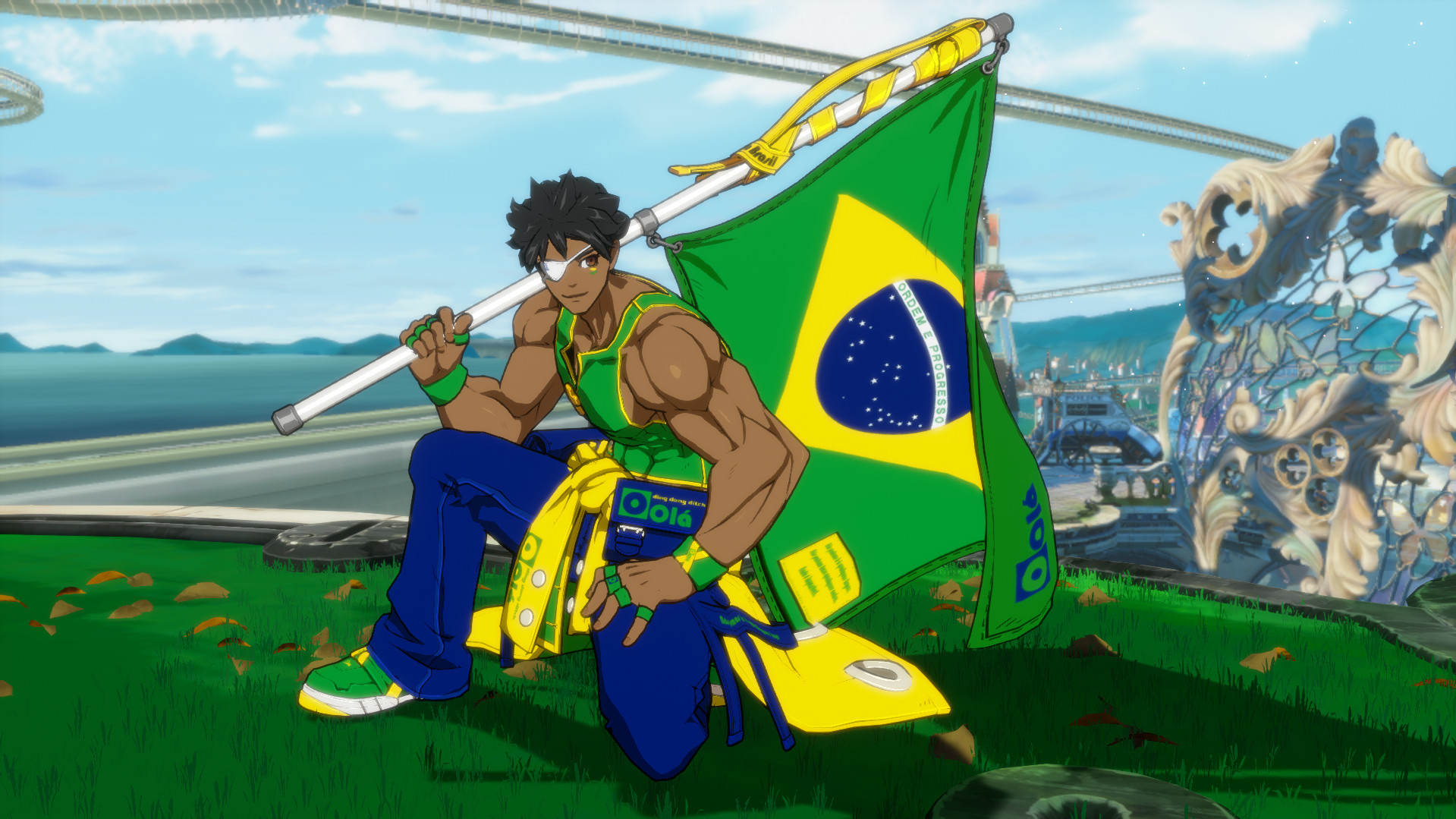 Brazilian Flag Skin - Sin Kiske [GUILTY GEAR -STRIVE-] [Mods]