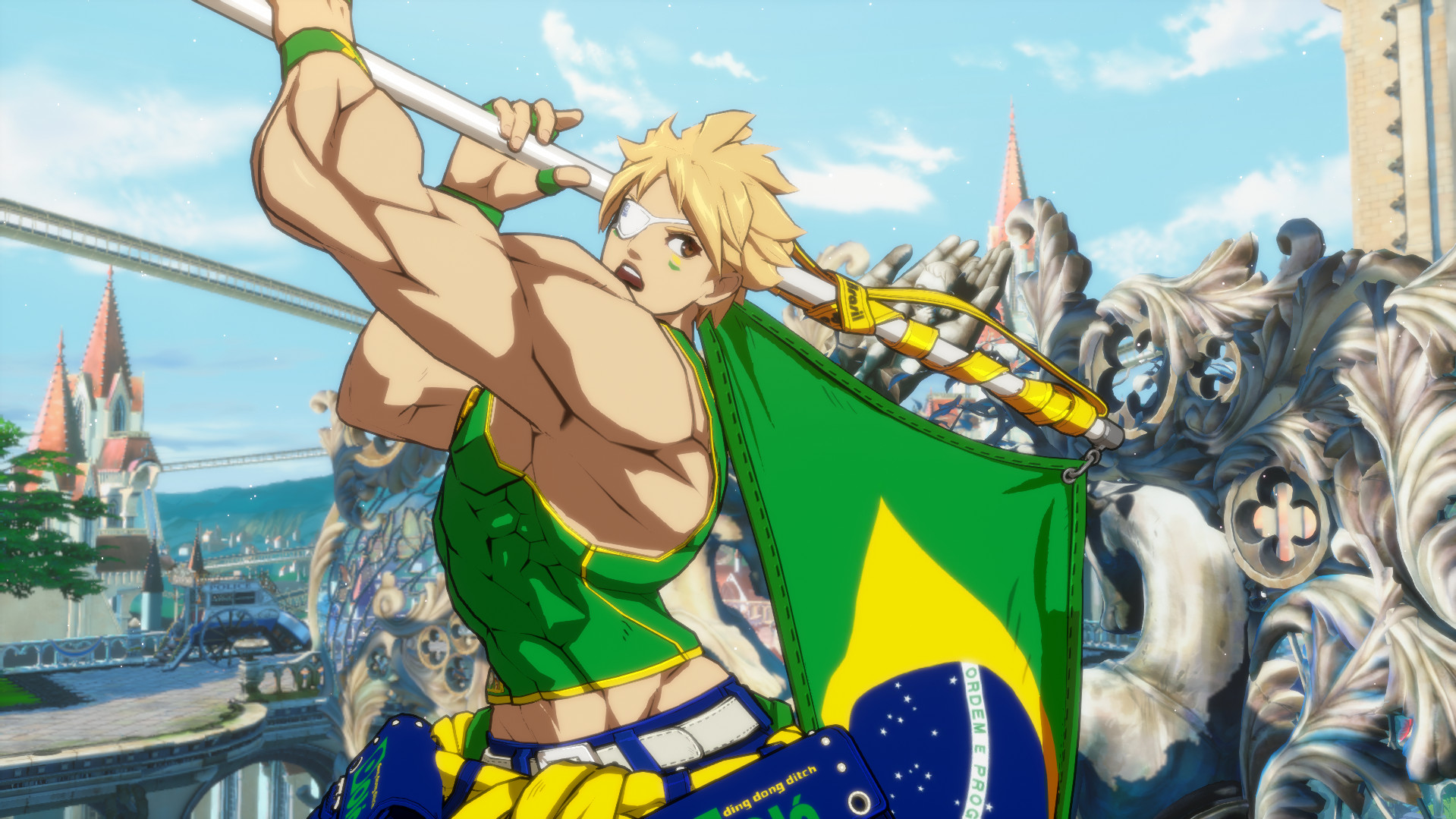 Brazilian Flag Skin - Sin Kiske [GUILTY GEAR -STRIVE-] [Mods]