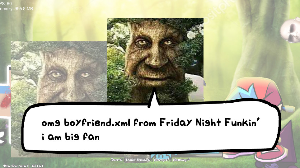 FNF': VS Wise tree (cringe warning) [Friday Night Funkin'] [Mods]