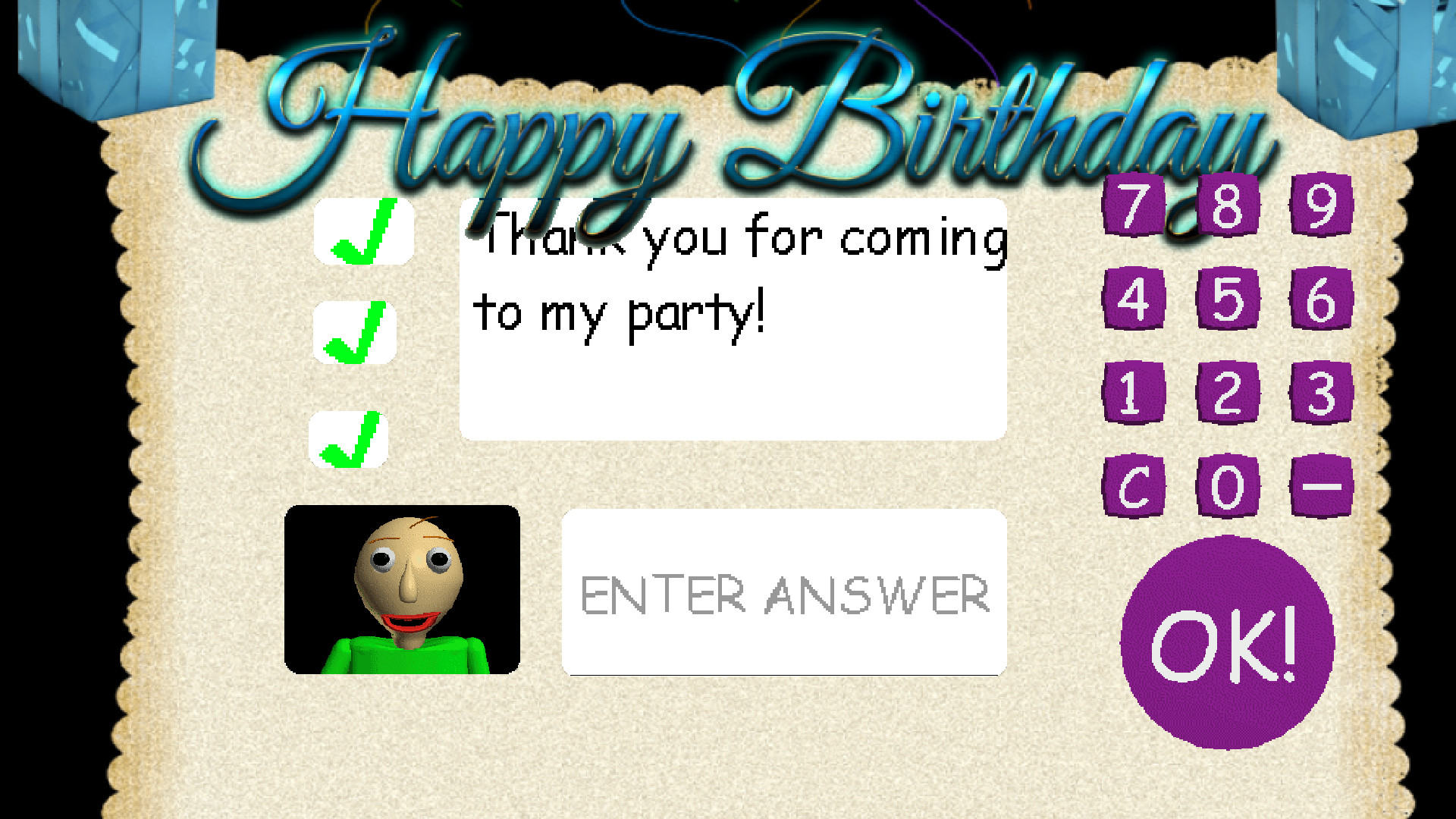 Baldi's Birthday Bash but it's really a party! Mod for Baldi's Basics ...