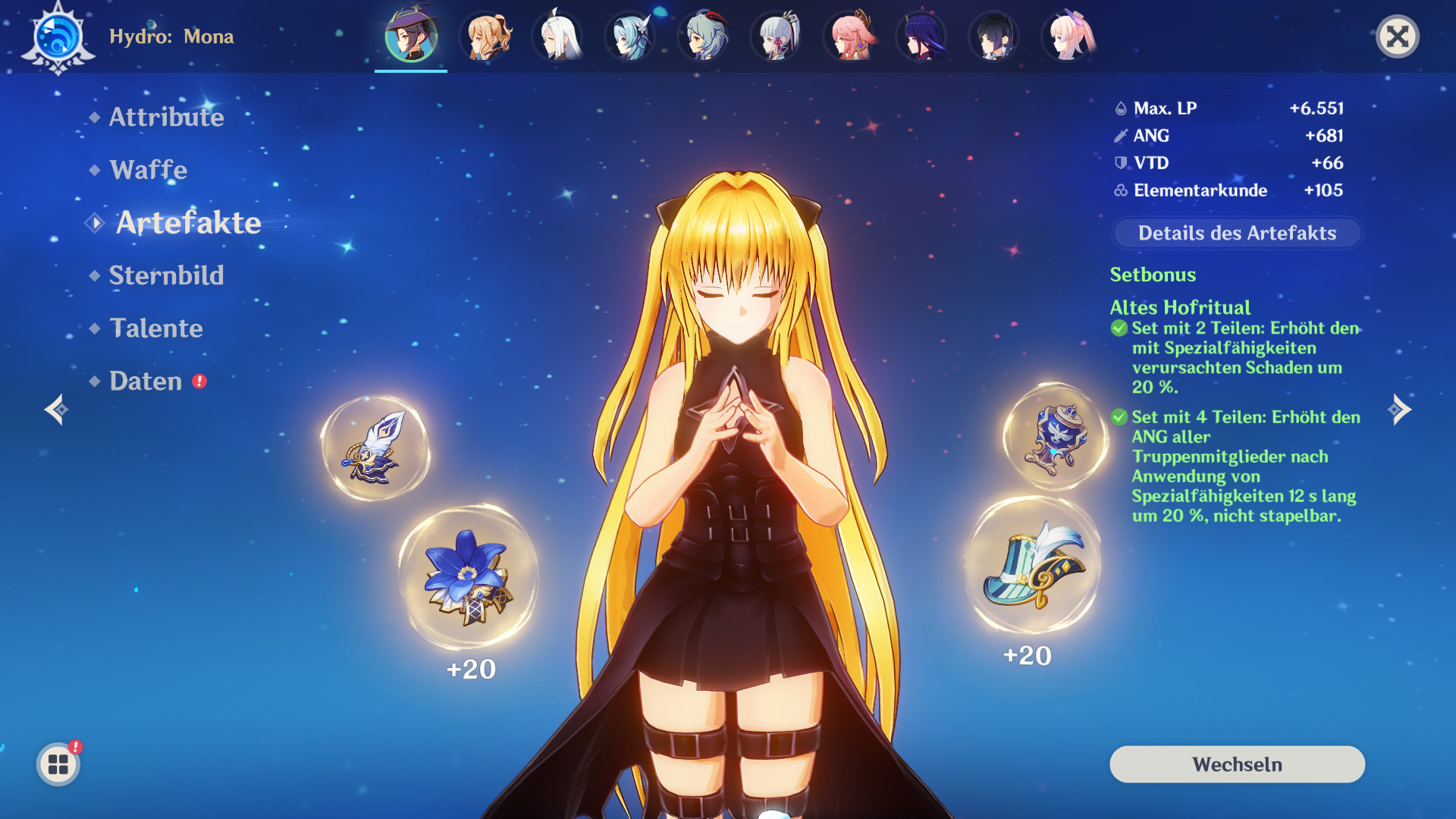 Yami over Mona Mod for Genshin Impact | GI Mods