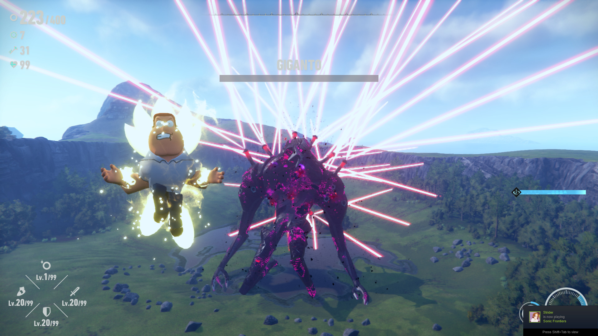 Joe Swanson over Sonic Mod for Sonic Frontiers | Frontiers Mods