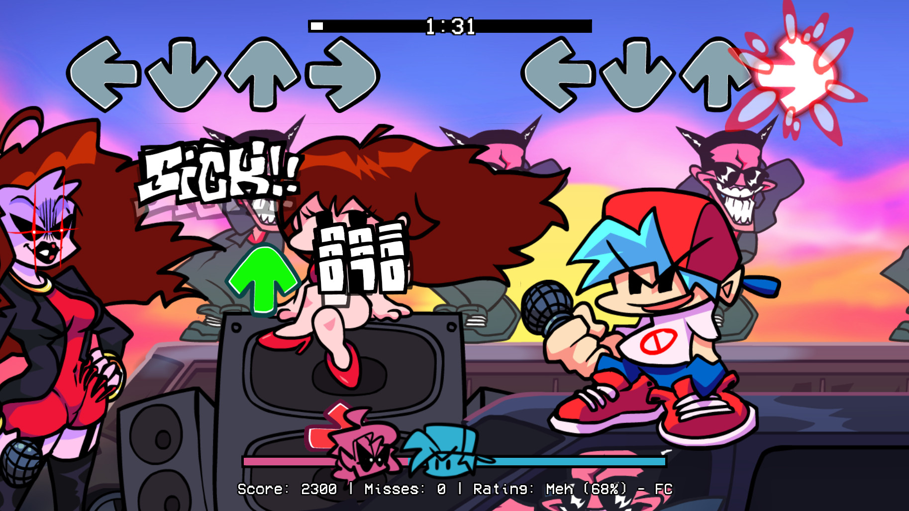 Static BF AND GF SKIN Mod for Friday Night Funkin' | FNF Mods