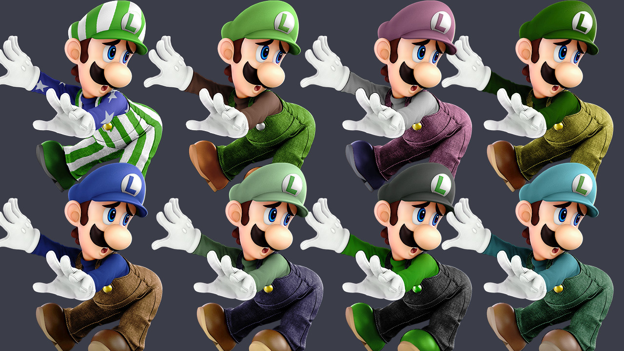 Luigi Recolor Pack Mod for Super Smash Bros. Ultimate | SSBU Mods